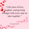 11 Years Of Togetherness Quotes Which Directly Show Your Love