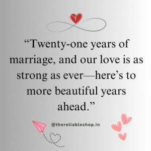 21 beautiful years of love and standing strong together 🤍